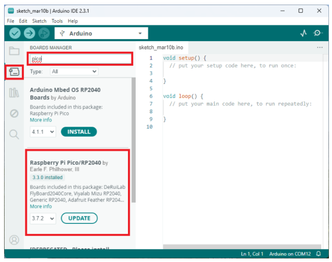 Programming Raspberry Pi Pico W With Arduino Ide